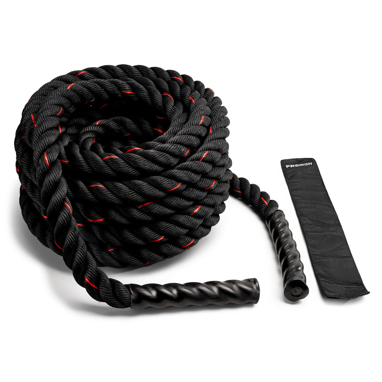 40 ft Battle Ropes 1.5" Diamater Heavy Exercise Rope | ProIron PRO-ZS01 ...
