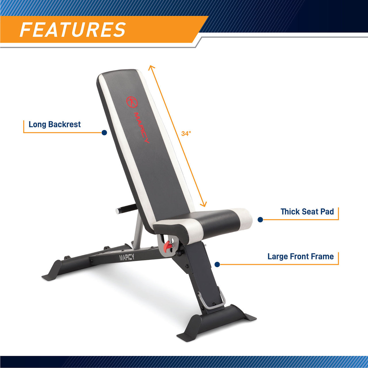 Marcy Adjustable Utility Bench | SB-670 Quality Strength Products - Retired