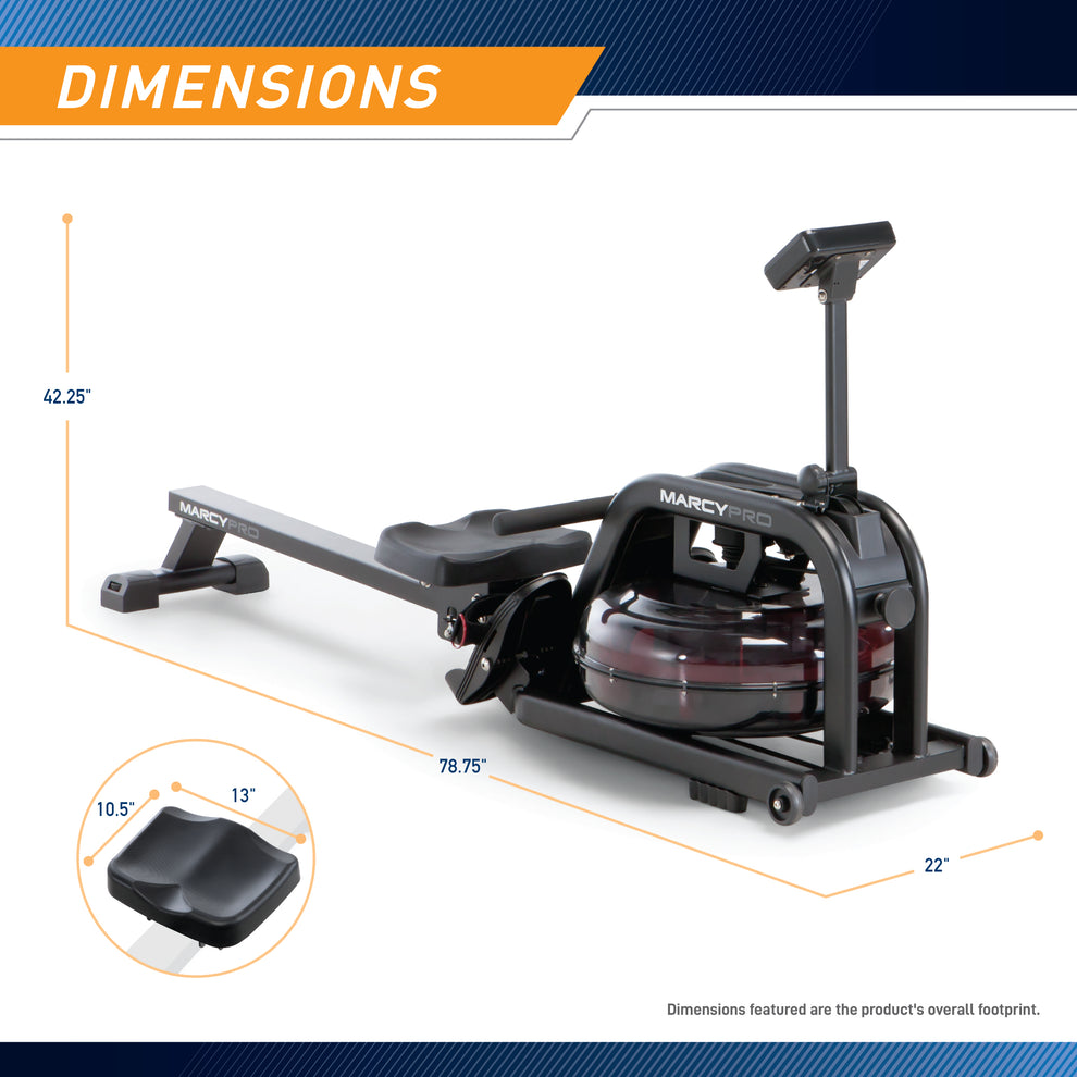 Marcy Pro Water Rower Machine | NS-6070RW